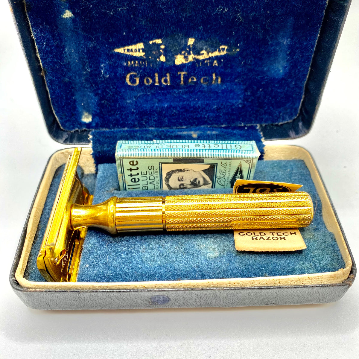 Gillette {Post War} Fat Handle Gold Tech – The Razor Company