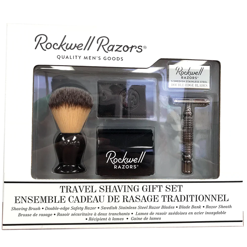 Rockwell Razors - Travel Shaving Gift Set - Gunmetal Razor – The Razor ...