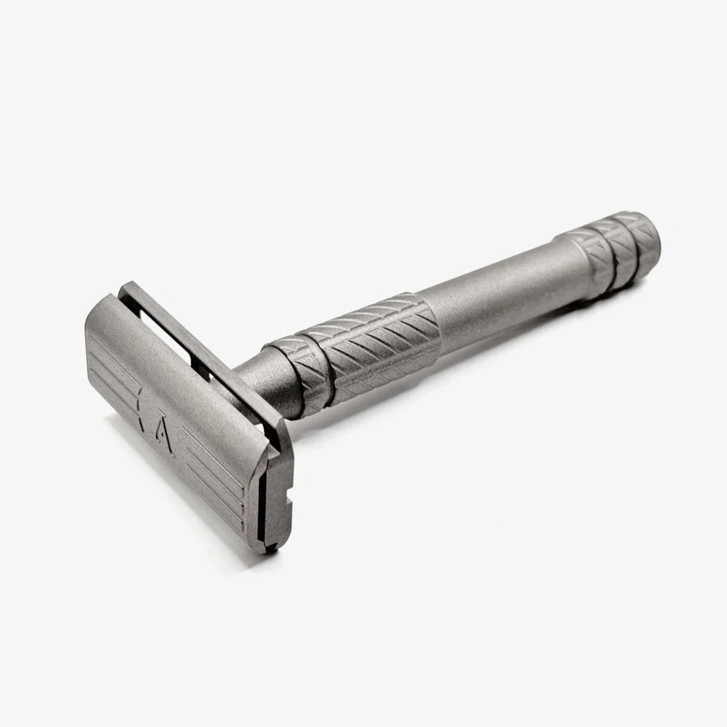 Aylsworth - APEX-Ti Titanium Double Edge Safety Razor - Satin Finish ...