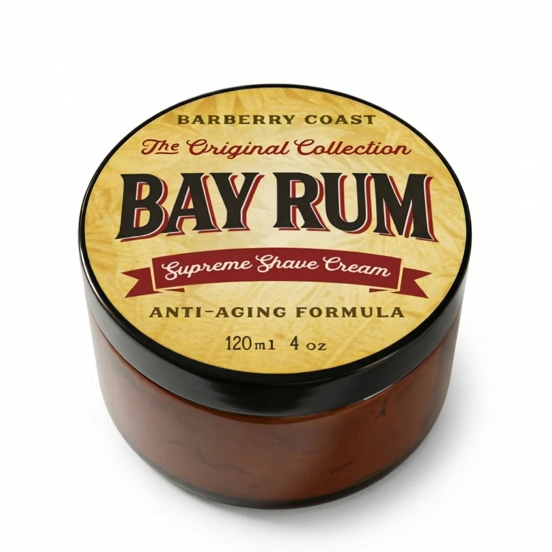 Barberry Coast Supreme Shave Cream Bay Rum 4oz | TRC – The Razor Company