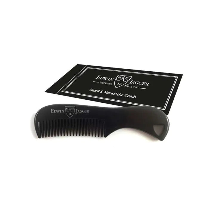 Edwin Jagger Beard & Moustache Comb Black | The Razor Company