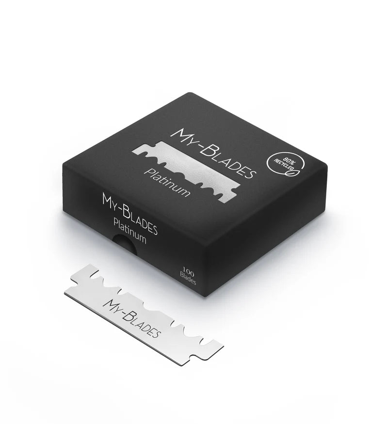 My-Blades - Platinum Single Edge Razor Blades - Saloon Style 1/2 DE Bl ...