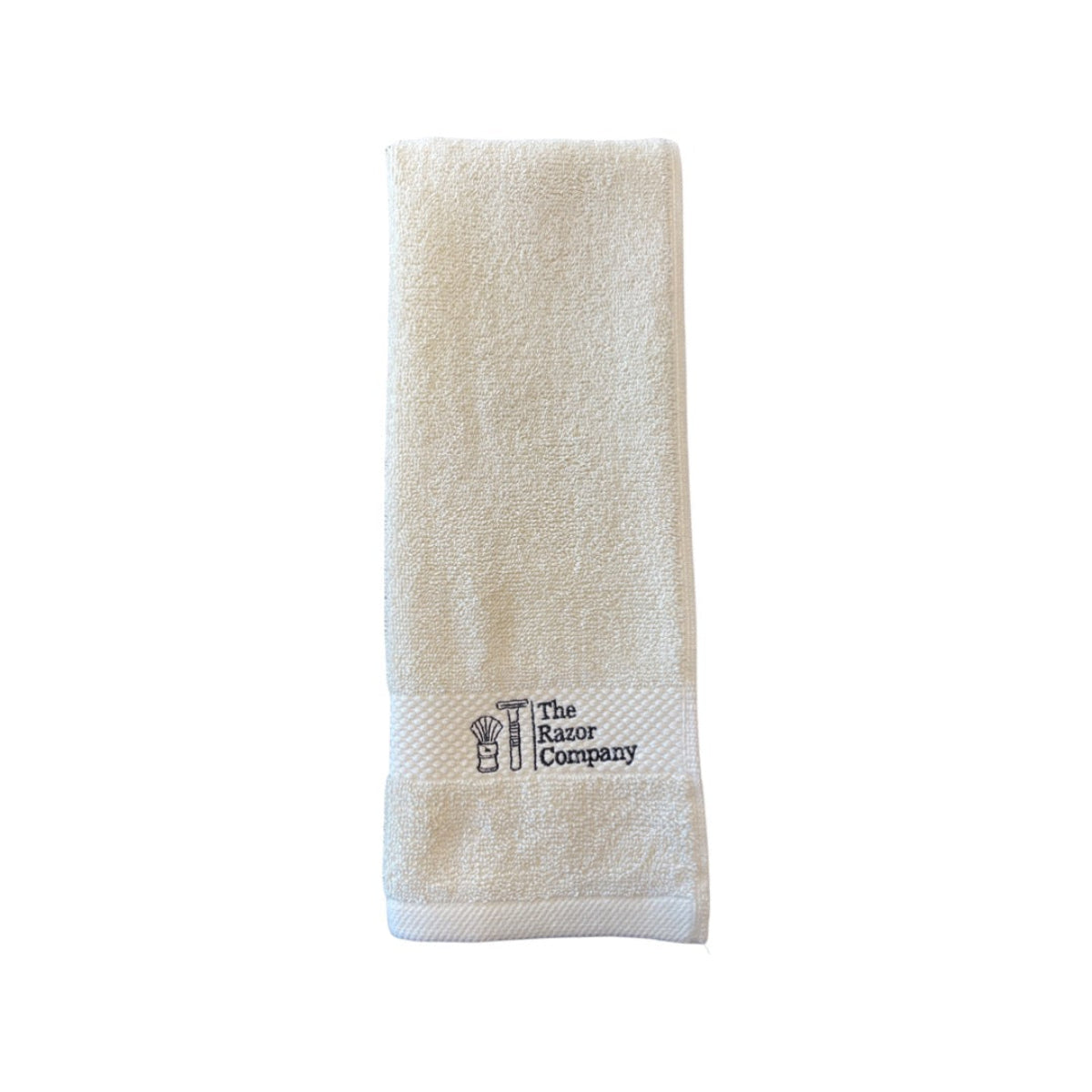 TRC - Luxury Shaving Towel - Black Terry w/ White Embroidery | Free ...